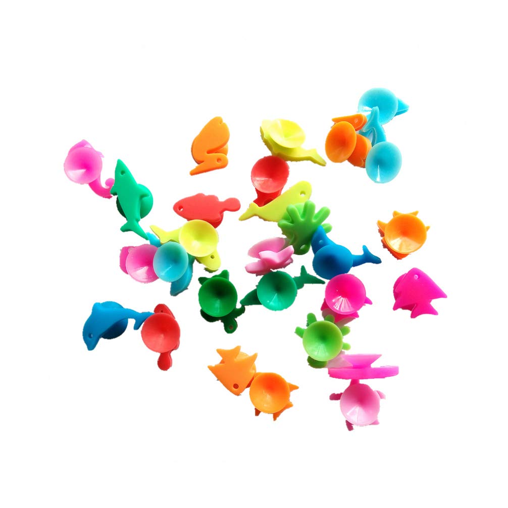 Cabilock 24pcs Wine Glass Charms Markers Silicone Sea Land Animals Drink Glass Identifiers Cup Bottle Labels Tags for Nautical Beach Gifts