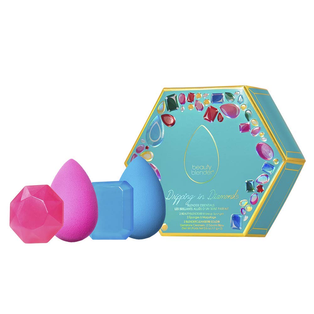 BEAUTYBLENDER Dripping in Diamonds Blender Essentials, Makeup Blender Sponges & Blendercleansers, Limited Edition Set