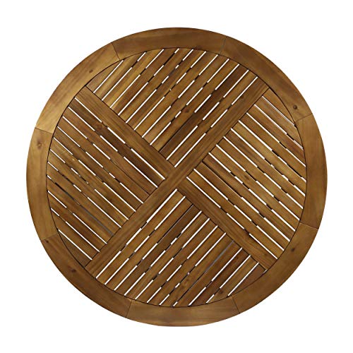 Christopher Knight Home Adn Outdoor 47" Round Acacia Wood Dining Table, Teak