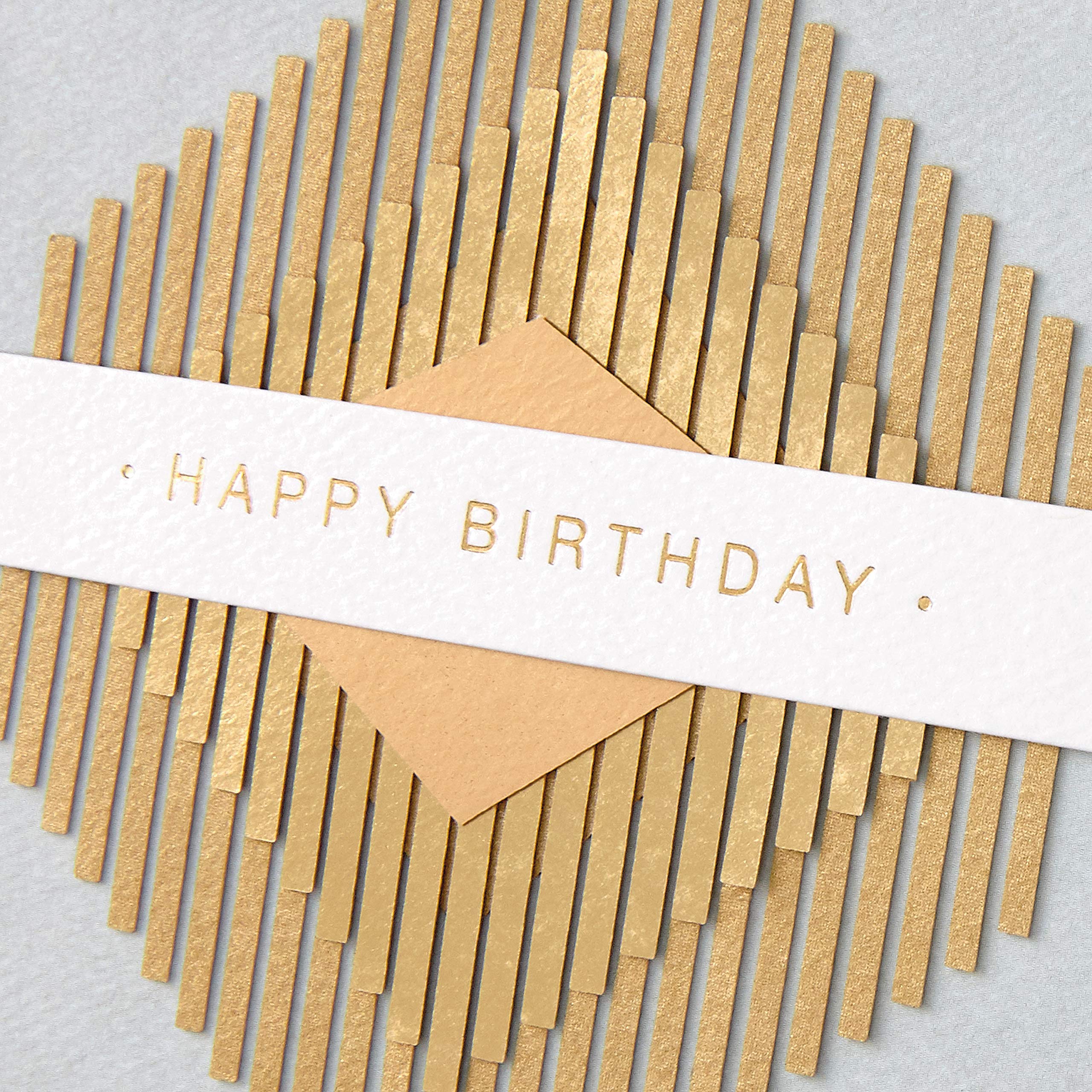 Hallmark Signature Birthday Card (Gold Diamonds)