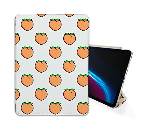 Kawaii Peaches Cute Fruit case Compatible with iPad Mini Air Pro 7.9 8.3 9.7 10.2 10.9 11 12.9 inch Pattern Cover New 2022 2021 Trifold Stand 3 4 5 6 7 8 9 Generation 464 (11" Pro 1/2/3 gen)