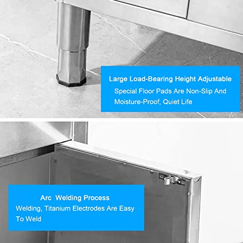 Kitchen Sinks,Outdoor Sink,With Cabinet Stainless Steel Sink,Commercial Restaurant Sink,For Business Restaurant, Cafe, Bar, Hotel, Garage, Laundry Room, Outdoor (Color : Set meal C, Size : 75X40CM)