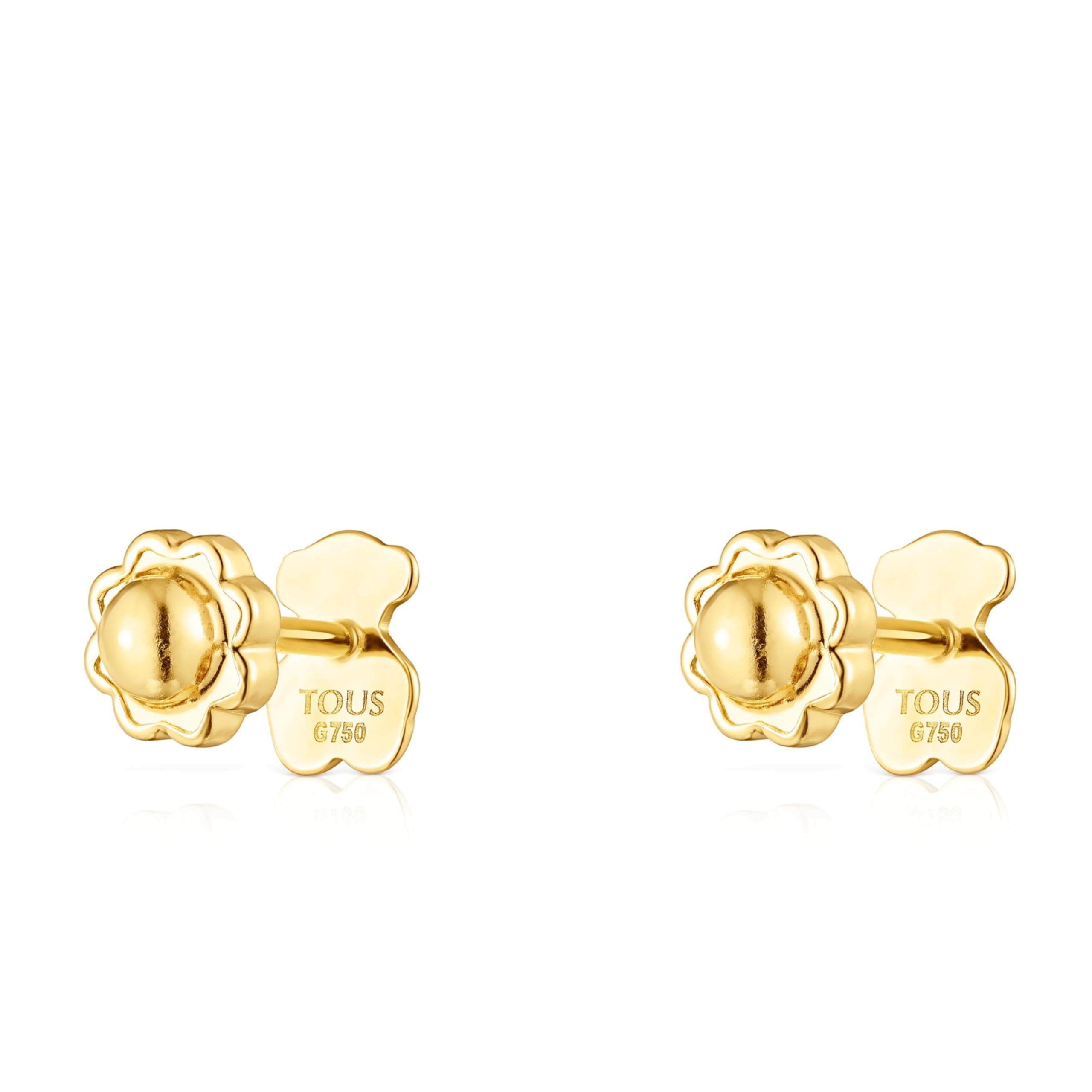 TOUS Earrings Gold Screw back