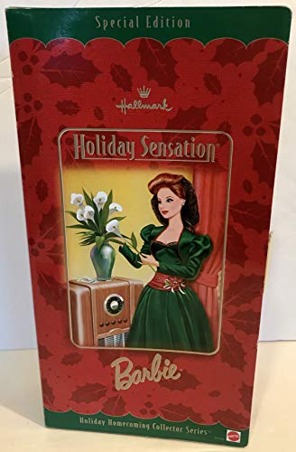 Holiday Sensation Barbie - 1998 - Hallmark Gold Crown Exclusive - Holiday Homecoming Collector Series - Special Edition - 1940's Dress - Limited Edition - Collectible