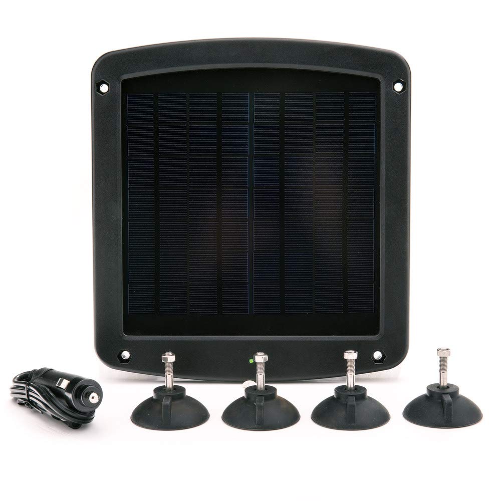 Battery Tender 5 Watt Solar Panel 12V Battery Charger with Charge Controller - IP67 Weatherproof - Windshield Mountable for Motorcycles, Cars, SUVs and Campers - 021-1171