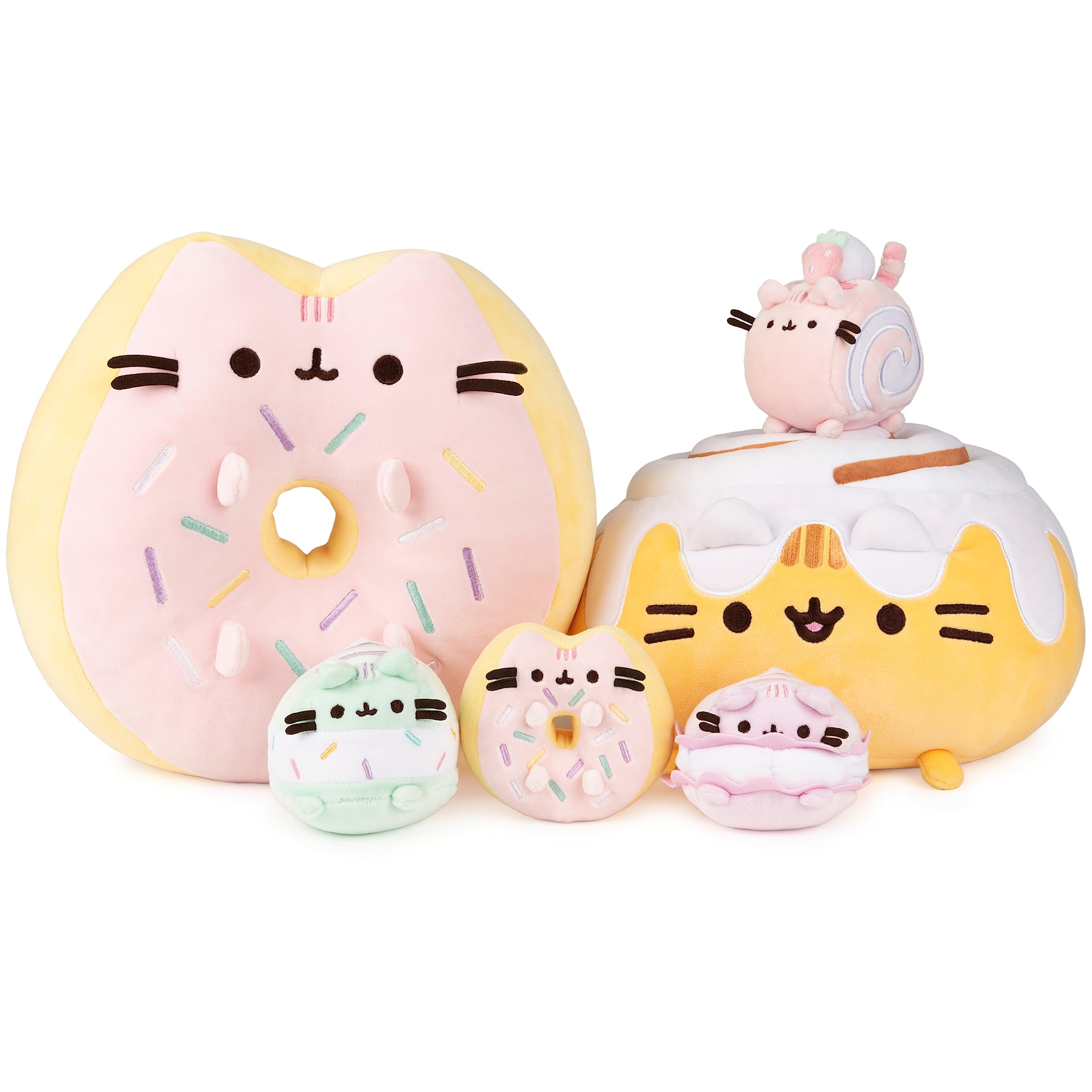 GUND Sprinkle Donut Pusheen Squishy Plush Stuffed Animal Cat, Pink and Mint, 12”