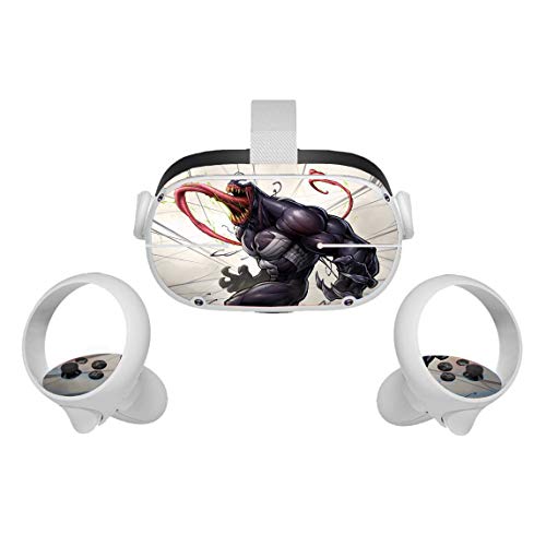 Black Spider Movie Oculus Quest 2 Skin VR 2 Skins Headsets and Controllers Sticker Protective Decal Accessories