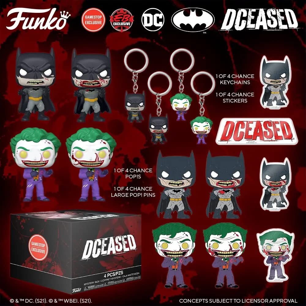Pop Funko DCeased Batman 4 pc Mystery Box