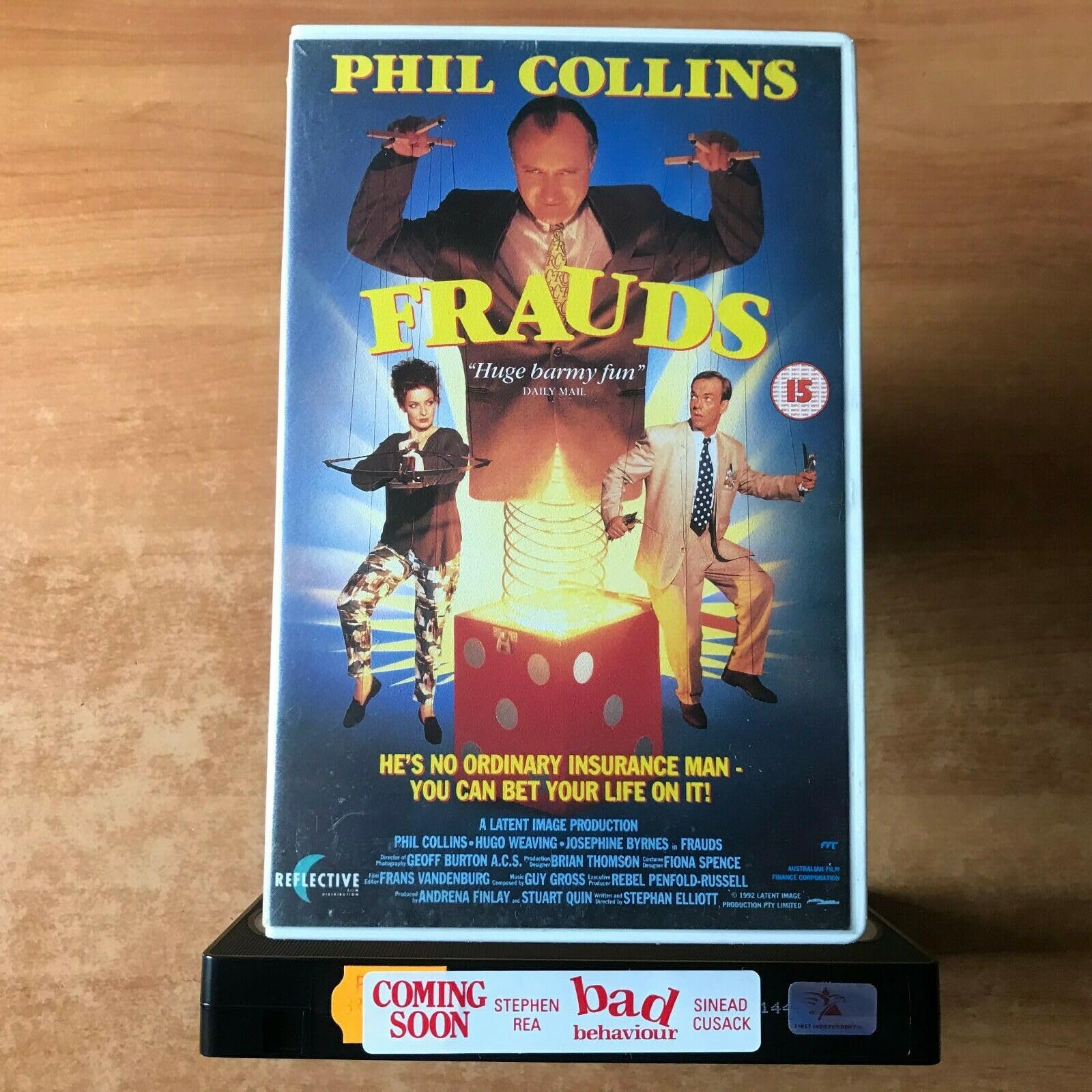 Frauds (1993) Crime Thriller [Big Box] Rental; Phil Collins / Hugo Weaving - OOP VHS