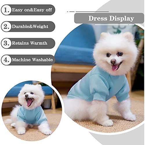 Custom Dog Hoodie Set with Name Photo, Personalized Pet Warm Sweater Hoodies for Small Medium Dogs & Cat Puppy