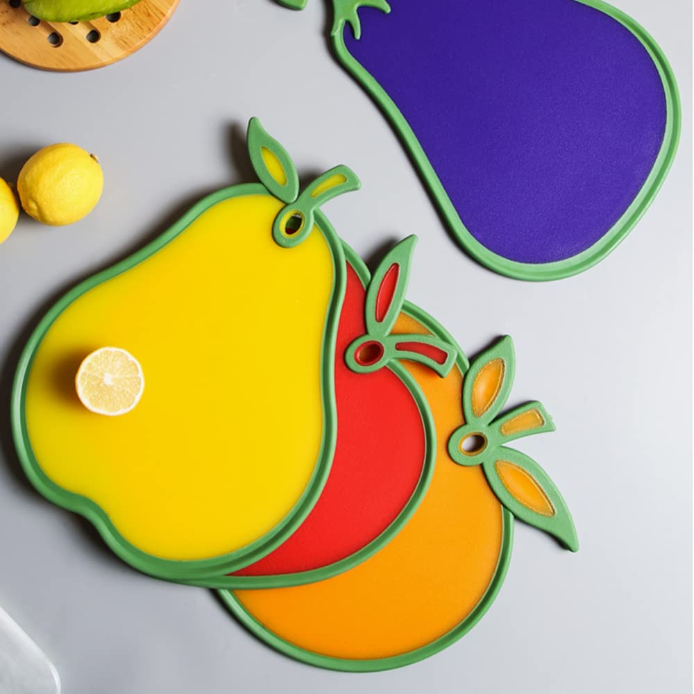 Chopping Board,Fruit Shape Food Cutting Board,Cut Fruit Vegetables Chopping Boards for Kitchen Pear