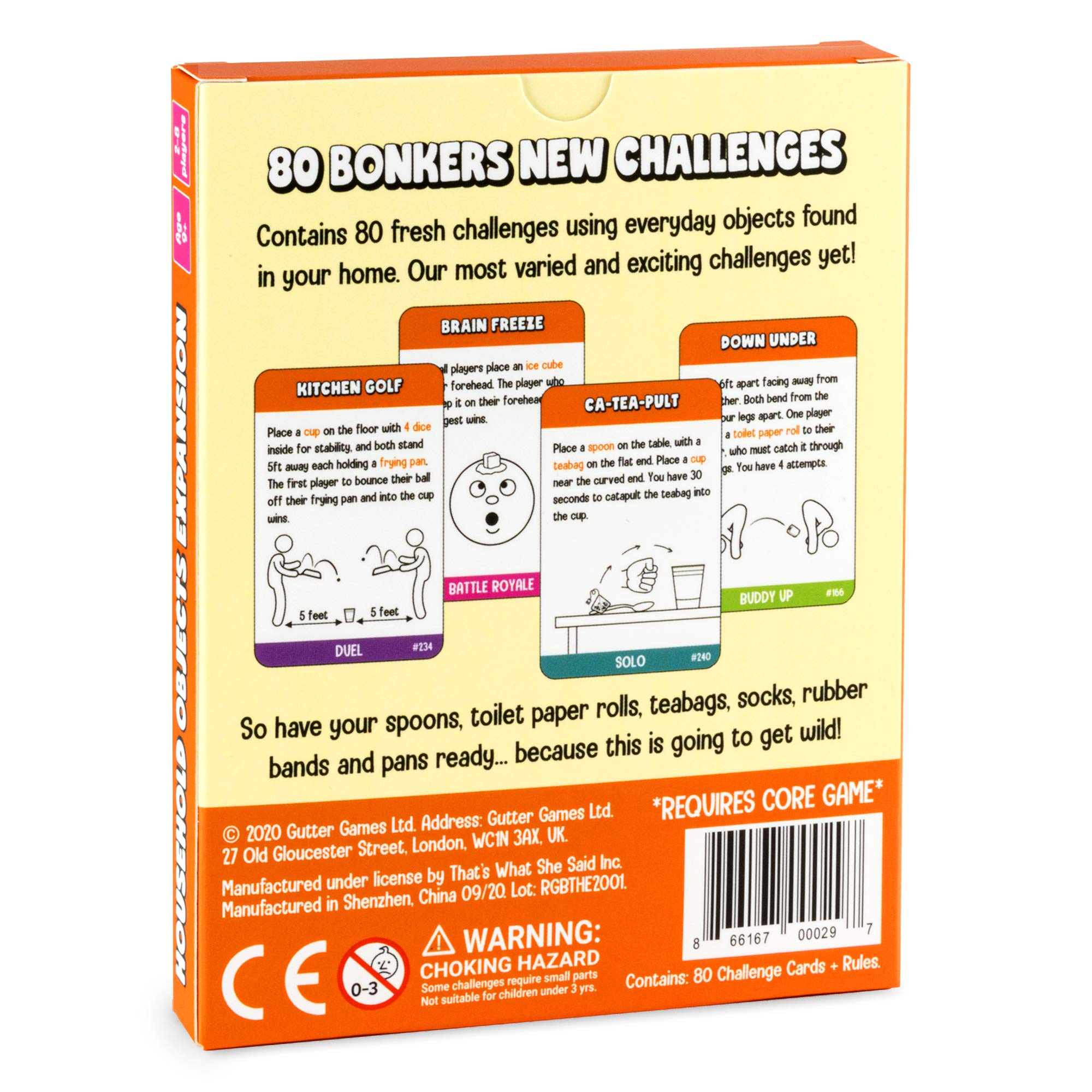 Gutter Games Beat That! Game Household Objects Expansion [Family Party Game for Kids & Adults]