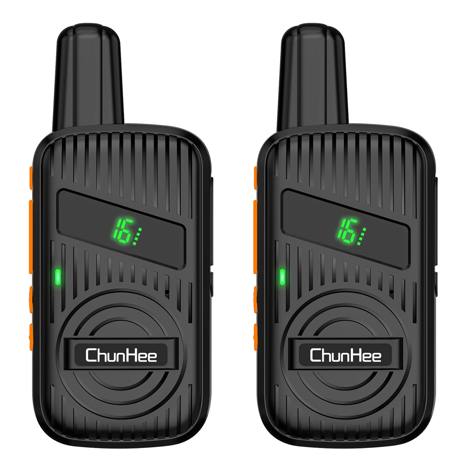 ChunHee Intercoms Wireless for Home-1.5 Mile Long Range Portable VOX Hands-Free Wireless Intercom System for Business-Room to Room Communication Elderly Intercom, 16 Channels, LCD Back-lit Display