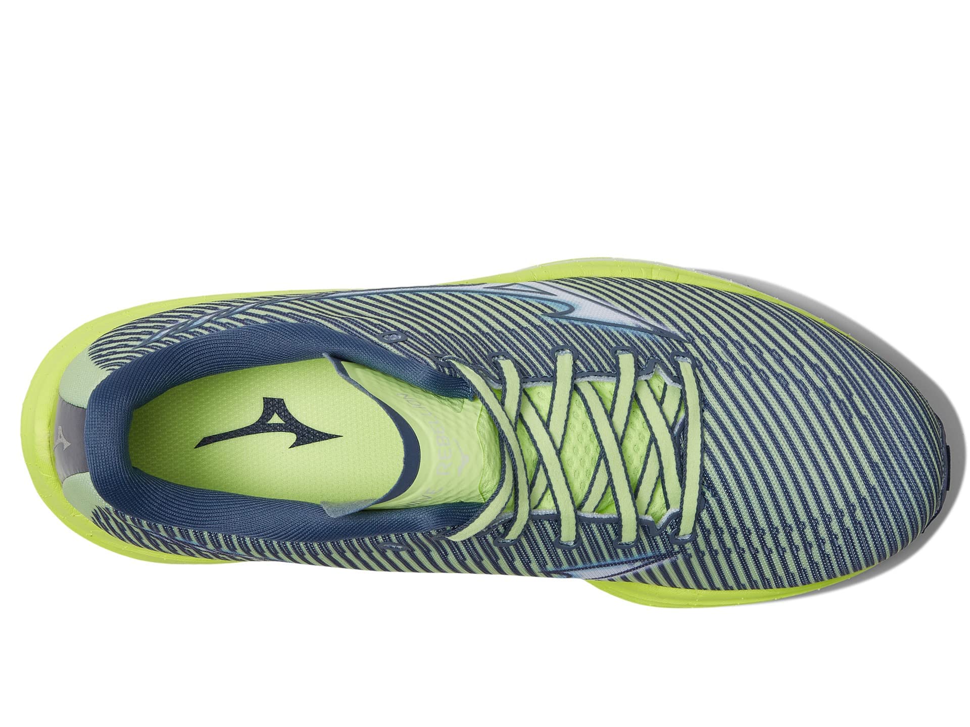 Mizuno womens Wave Rebellion Running Shoe, Neo Lime, 9.5 US
