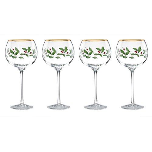 Lenox Holiday 4-Piece Wine Glass Set, 16 fl.oz.
