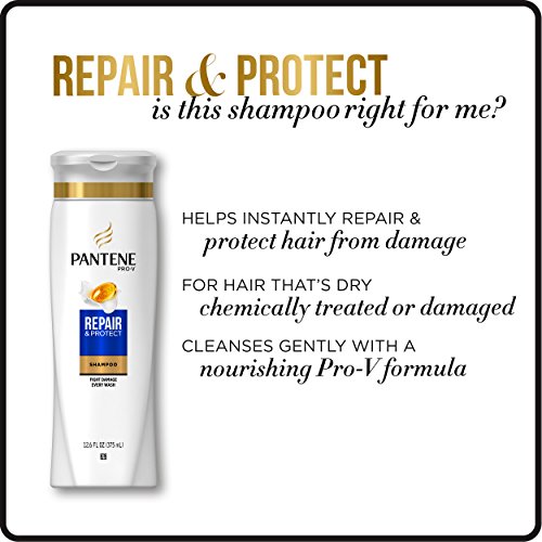 Pantene Pro-V Shampoo, Repair & Protect with Keratin, 12.6 Ounce