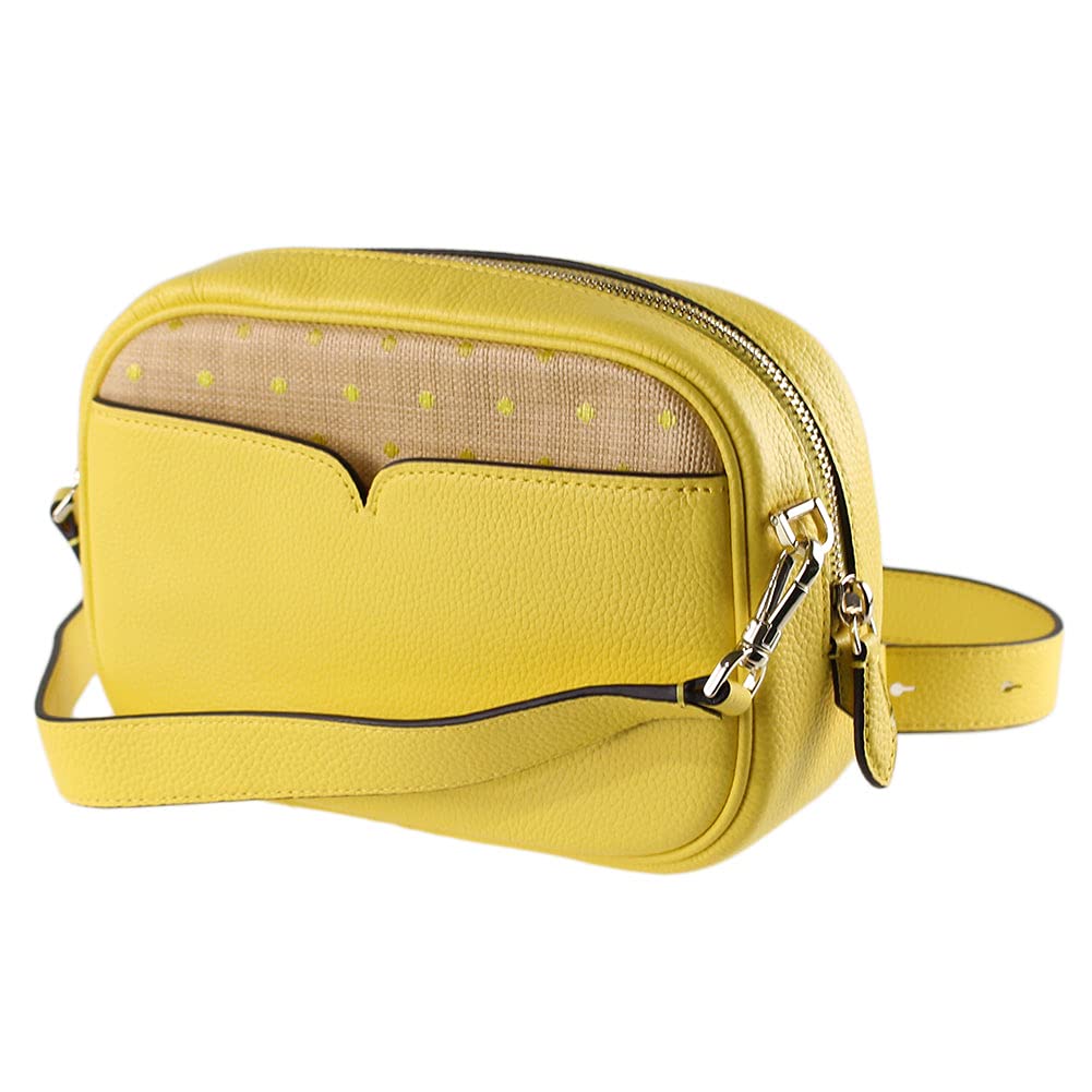 kate spade new york Astrid Dot Medium Camera Crossbody Bag - Yellow Multi