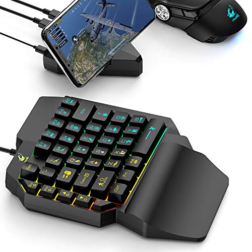 bobotron 3 in 1 Gaming Keyboard Mouse Converter Combo for Smartphone PC PUBG Mobile Game Accessories