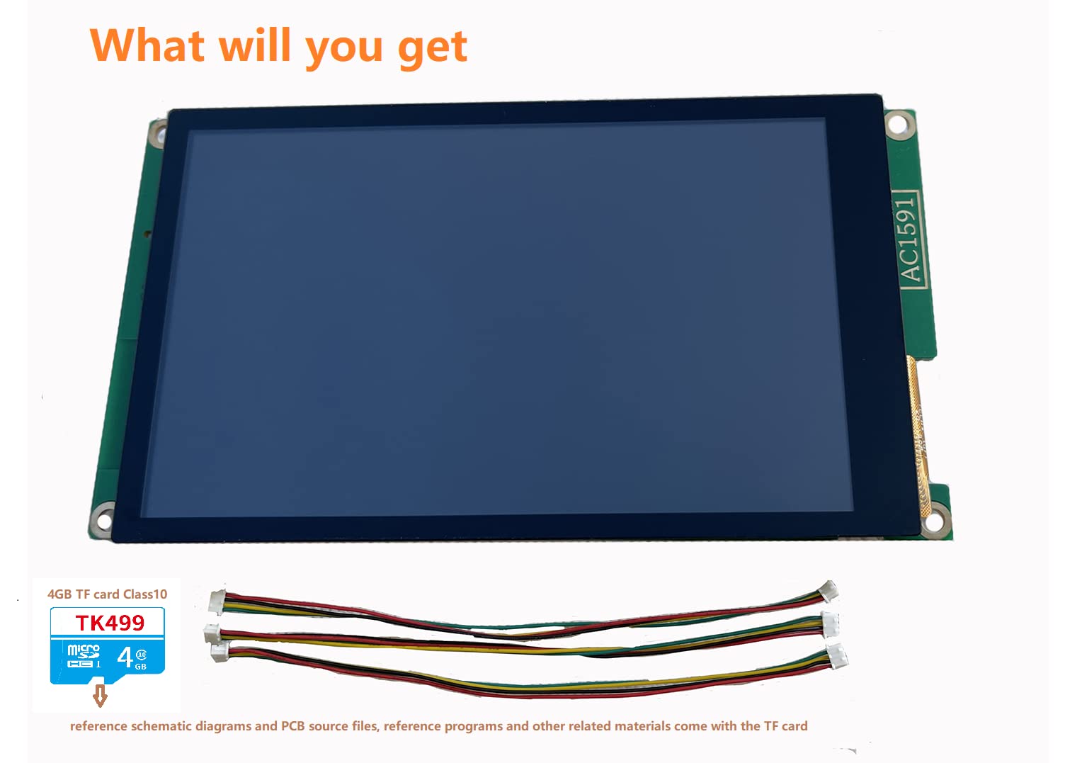 Fsuoech IPS 4.3 Inch TFT LCD Capacitive Touchscreen Development Board 800x480 ESP WiFi Internet of Things Intelligent Display M4 Board TKM32F499