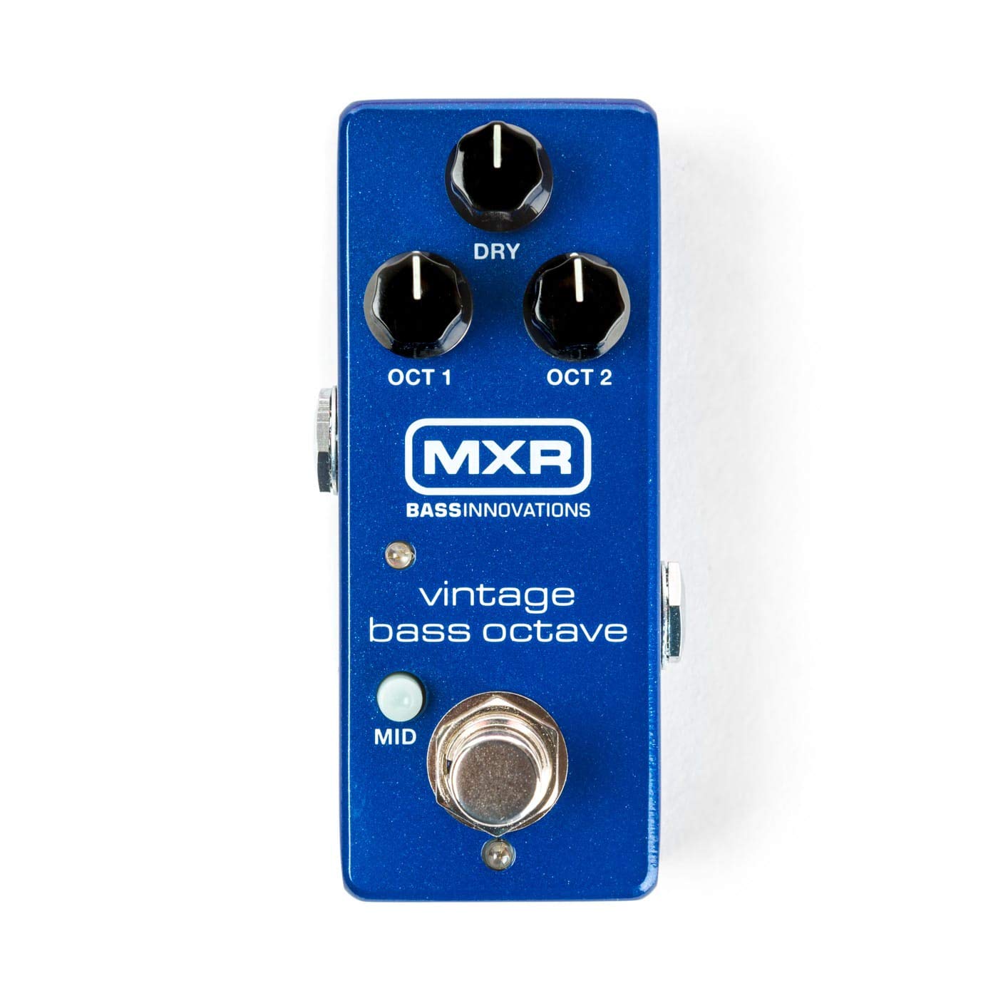 MXR M280 Vintage Bass Octave Effects Pedal Bundle with 2 Patch Cables and Dunlop Pick Pack