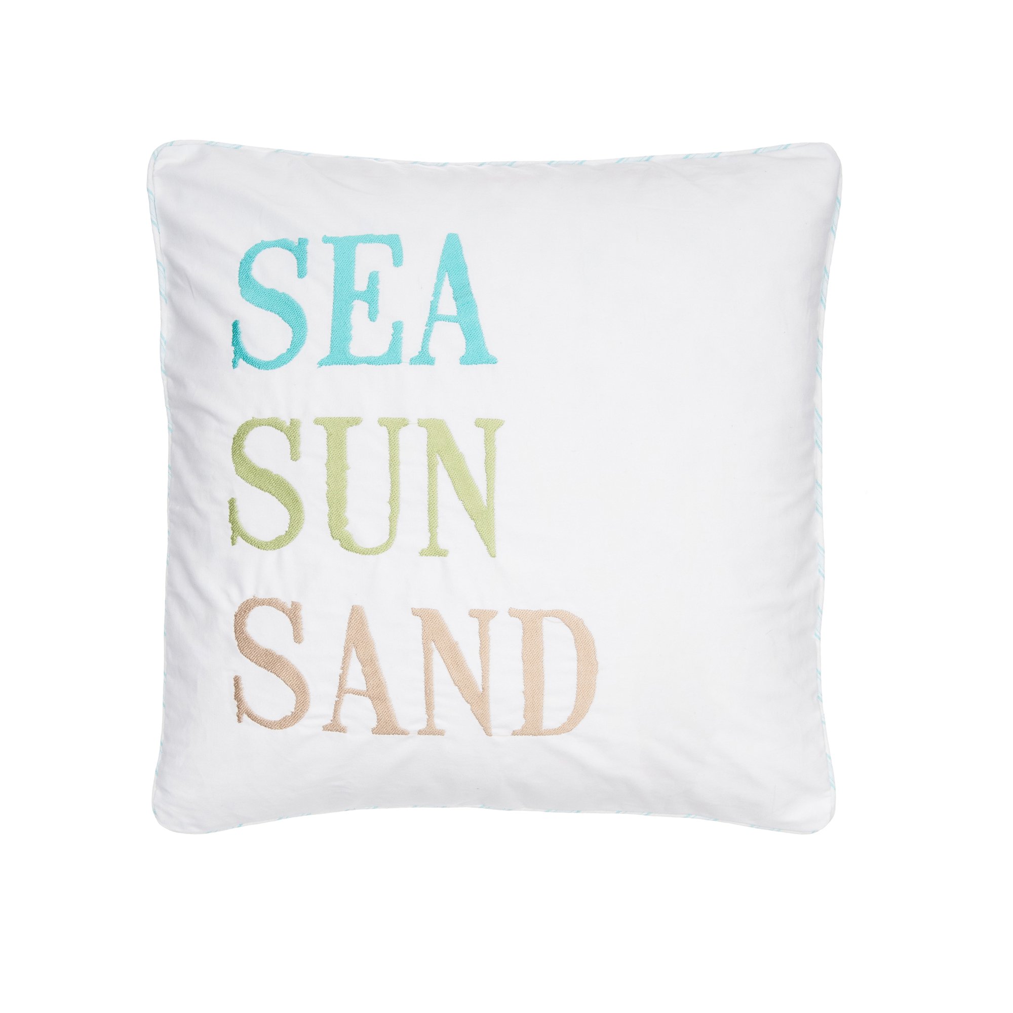 Levtex Home - Biscayne Sea Sun Sand Pillow White
