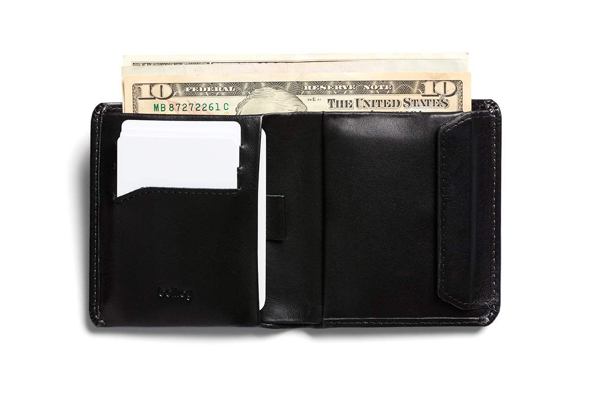 Bellroy Coin Wallet (Slim Coin Wallet, Bifold Leather Design, Holds 4-8 Cards, Magnetic Closure Coin Pouch) - Terracotta