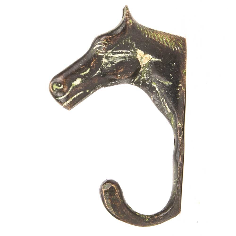 IndianShelf 2 Piece Horse Head Kids Animals Vintage Wall Hooks for Hanging Coats Multicolor Decorative Hooks for Bathroom Brass Key Holder for Wall Coat Rack Wall Mount Backpack Home Essentials