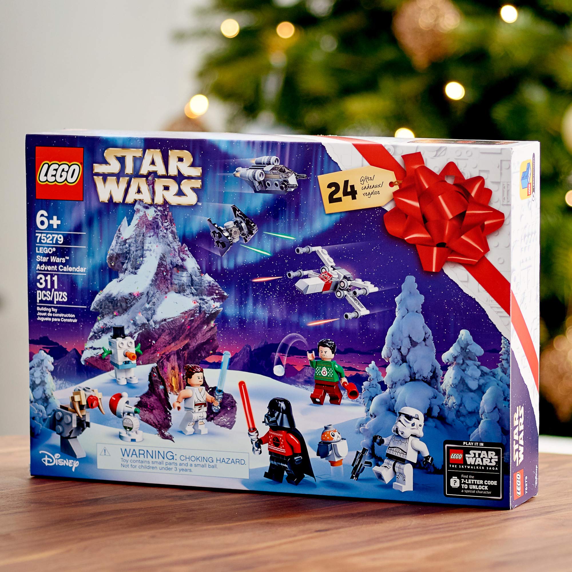 LEGO Star Wars 2020 Advent Calendar 75279 Building Kit for Kids, Fun Calendar with Star Wars Buildable Toys Plus Code to Unlock Character in Star Wars: The Skywalker Saga Game (311 Pieces)