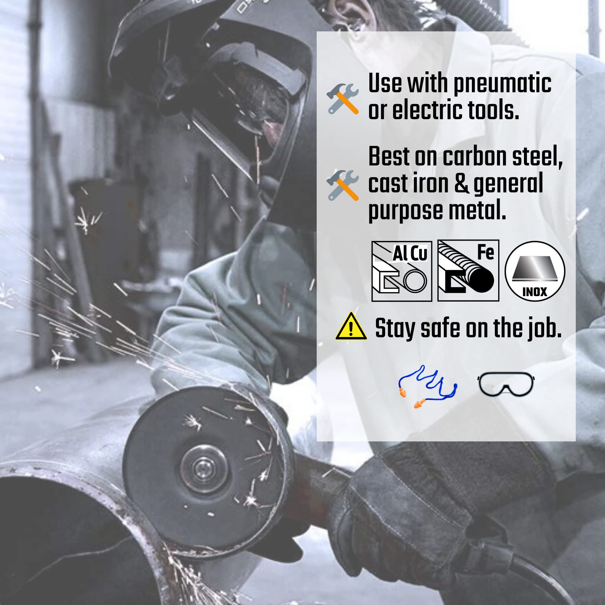 CORTOOL Cut Off Wheels 3-Inch, 27PCS Stainless Steel & Metal Cutting Wheels, 3” x 1/16” x 3/8” Cutting Discs with Mandrel for Die Grinder