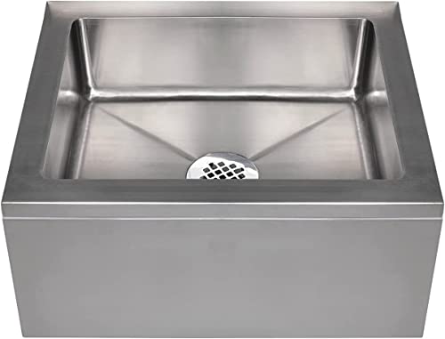 Commercial Stainless Steel Floor Mop Sink 19" x 22" x 12"