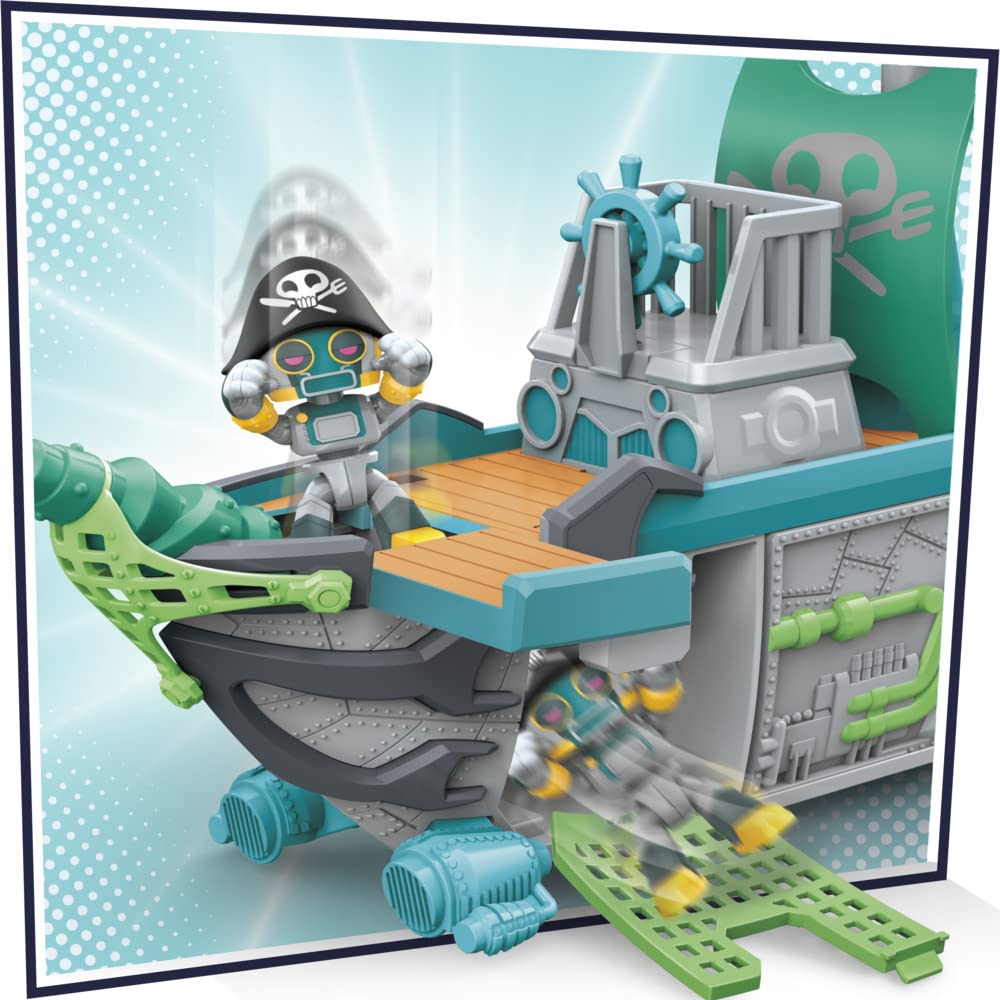 PJ Masks Sky Pirate Battleship Preschool Toy, Vehicle Playset with 2 Action Figures, Projectile Launchers, and More for Ages 3 and Up