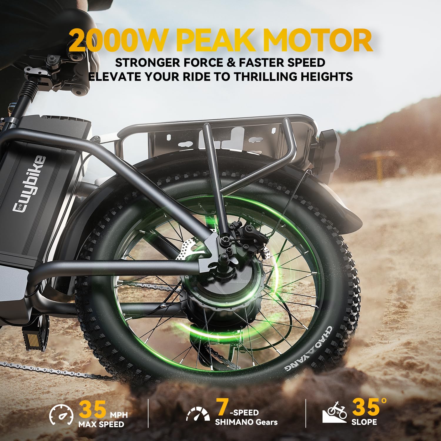 bluebiko 1000W/1500W/20000W Motor Folding Electric Bike for Adults,35MPH 100 Miles Long Range,48V 25Ah Removable Battery, 20" Fat Tire Foldable Ebikes,Hydraulic Disc Brake E-Bikes