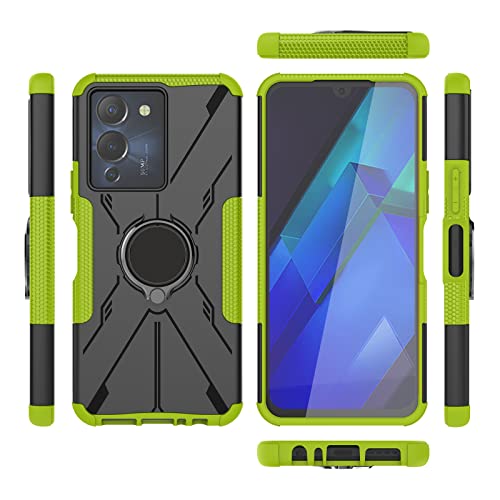 Elubugod Case for Infinix Note 12 G96 Cell Phone Case,Case for Infinix Note 12 G96 X670 Case 360 Degree Rotating Bracket Phone Cover Green