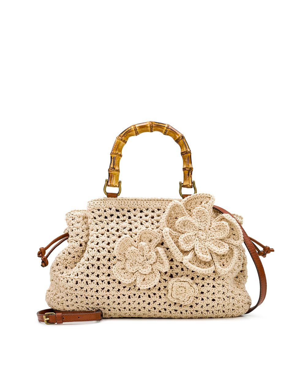 Patricia Nash Cantinella Crochet Bag Natural One Size