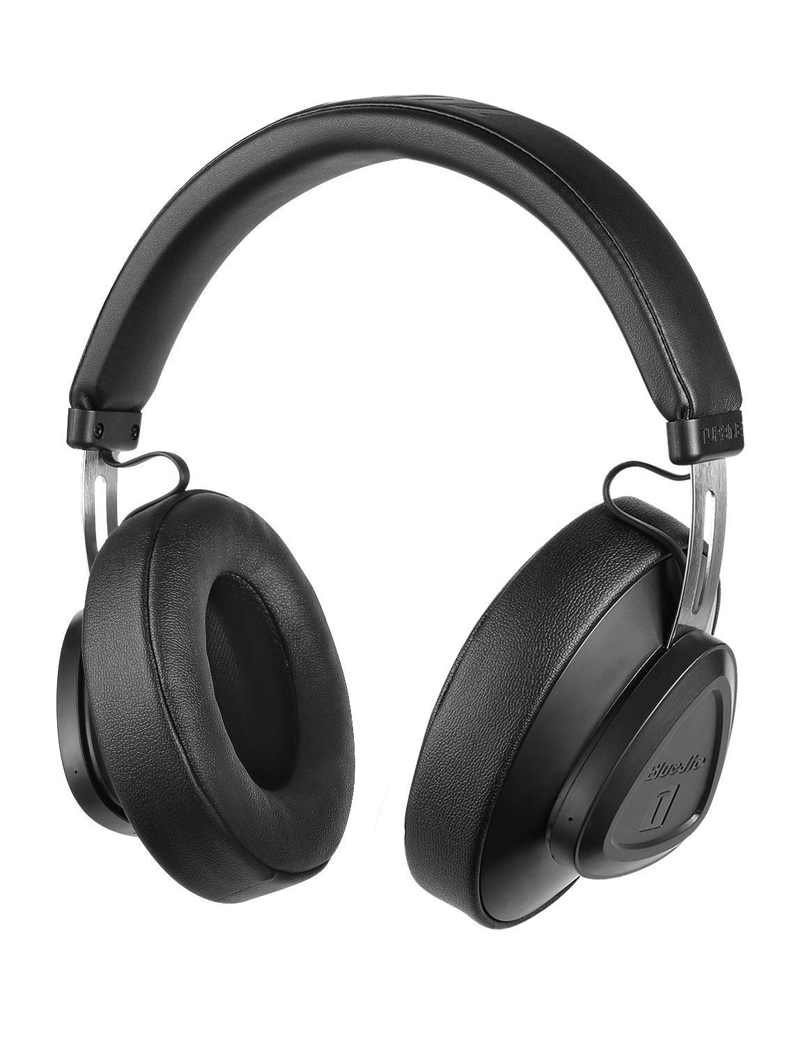 Bluedio TM Bluetooth Headphones Over Ear with Mic, Voice Control Hi-Fi Stereo Wireless Headset Supports Amazon Web Services (AWS) for Travel Work Cellphone, Black