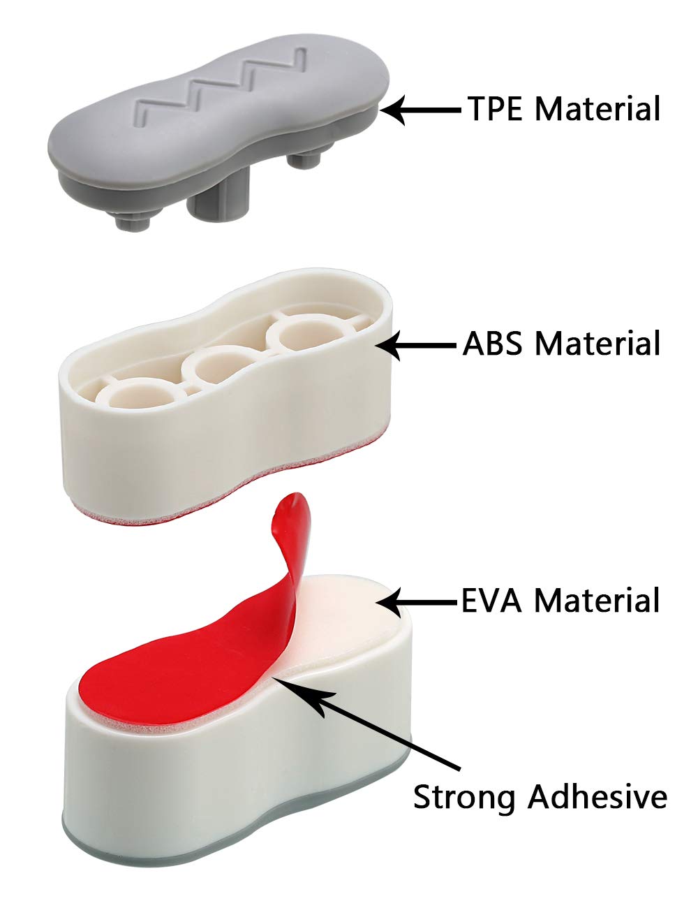 Bidet Bumper, 4PCS Height-increasing Pads, Universal Seat Bumper Kit with Strong Adhesive, Replacement Bumpers for Toilet Seat