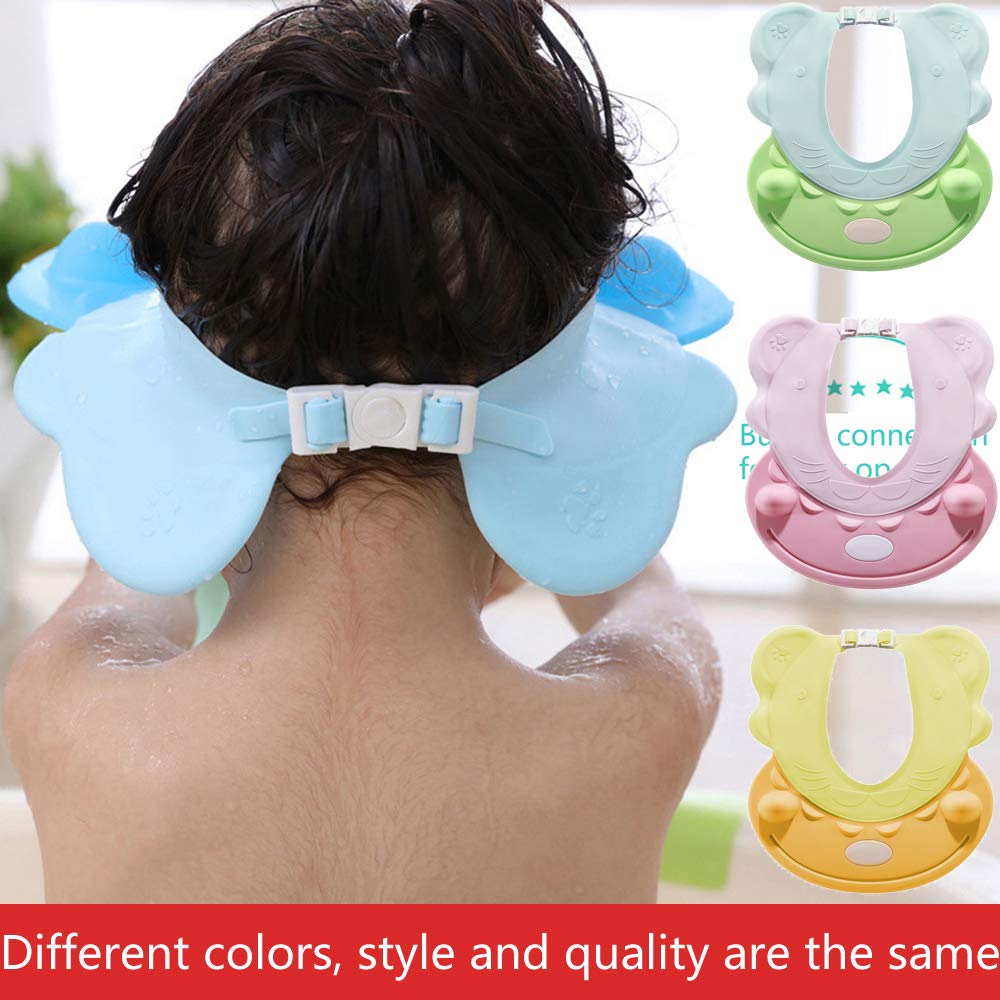 Baby Shower Cap Bath Wash Shampoo Shield Visor Bathing tub Head Hair Rinser hat protection Kids and Toddler (blue)