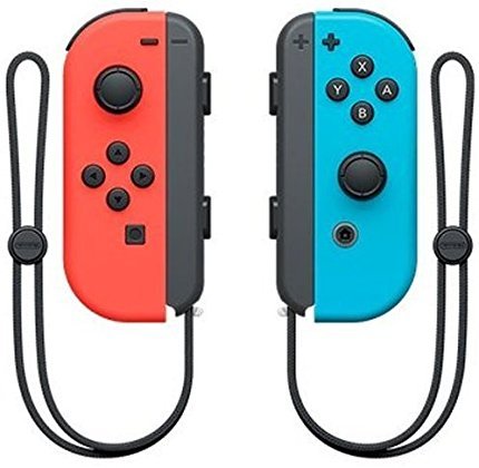 Nintendo Switch Bundle (6 items): 32GB Console Neon Red Blue Joy-con, Game Disc Super Mario Odyssey, Extra Pair of Joy-con Red and Blue,128GB Micro SD Card, Type C Cable, HDMI Cable