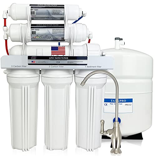 EXPRT 6 Stage Under Sink 75 GPD pH+ Reverse Osmosis Water Filter System with Alkaline Mineralizer | MR-6075