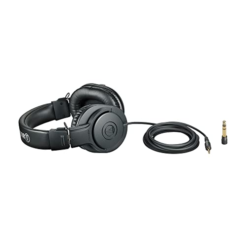 Audio-Technica Education Pack with AT2005USB USB/XLR Microphone, ATH-M20x Headphones, Stand Clamp, Tripod Stand, USB-A and USB-C Cables, XLR Cable, Pop Filter, and Austin Bazaar Polishing Cloth