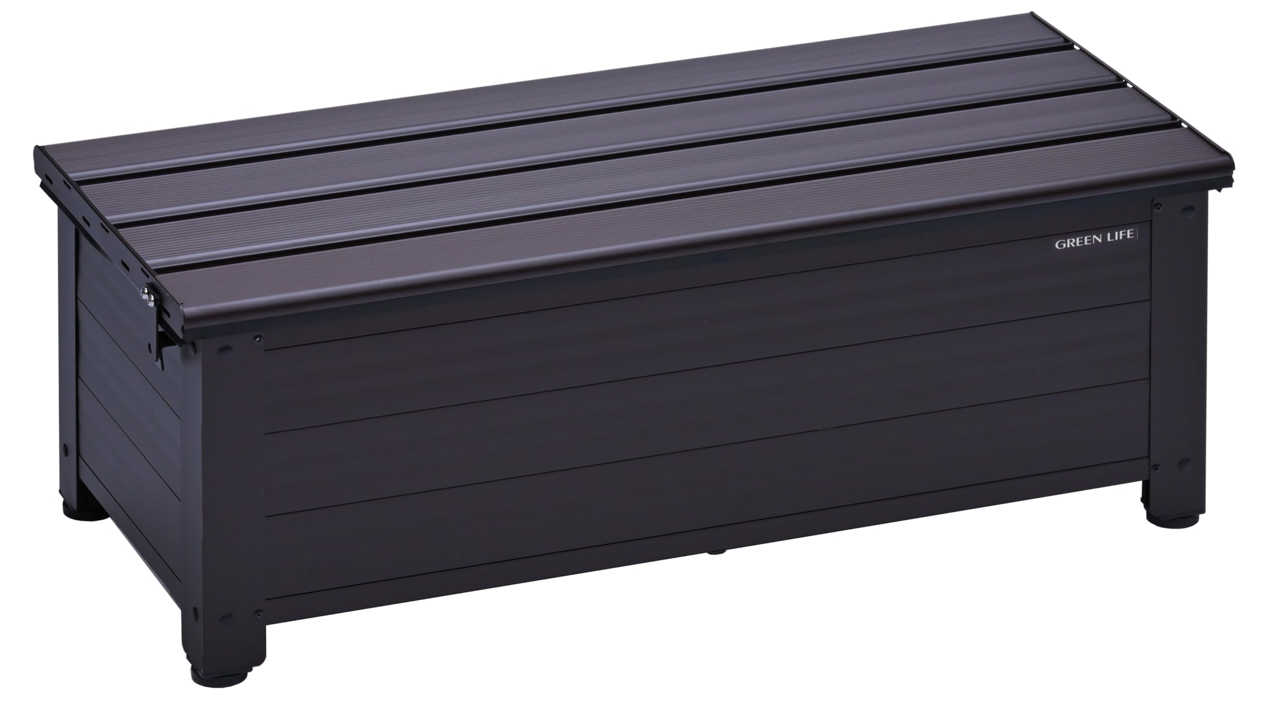 Green Life AFS-84N Bench Stocker, Storage Bench (W x D x H): 33.1 x 14.4 x 12.6 inches (84 x 36.5 x 32 cm), Seat Load Capacity 220.5 lbs (100 kg), Storage Rack, Warehouse, Veranda, Outdoor, Veranda,