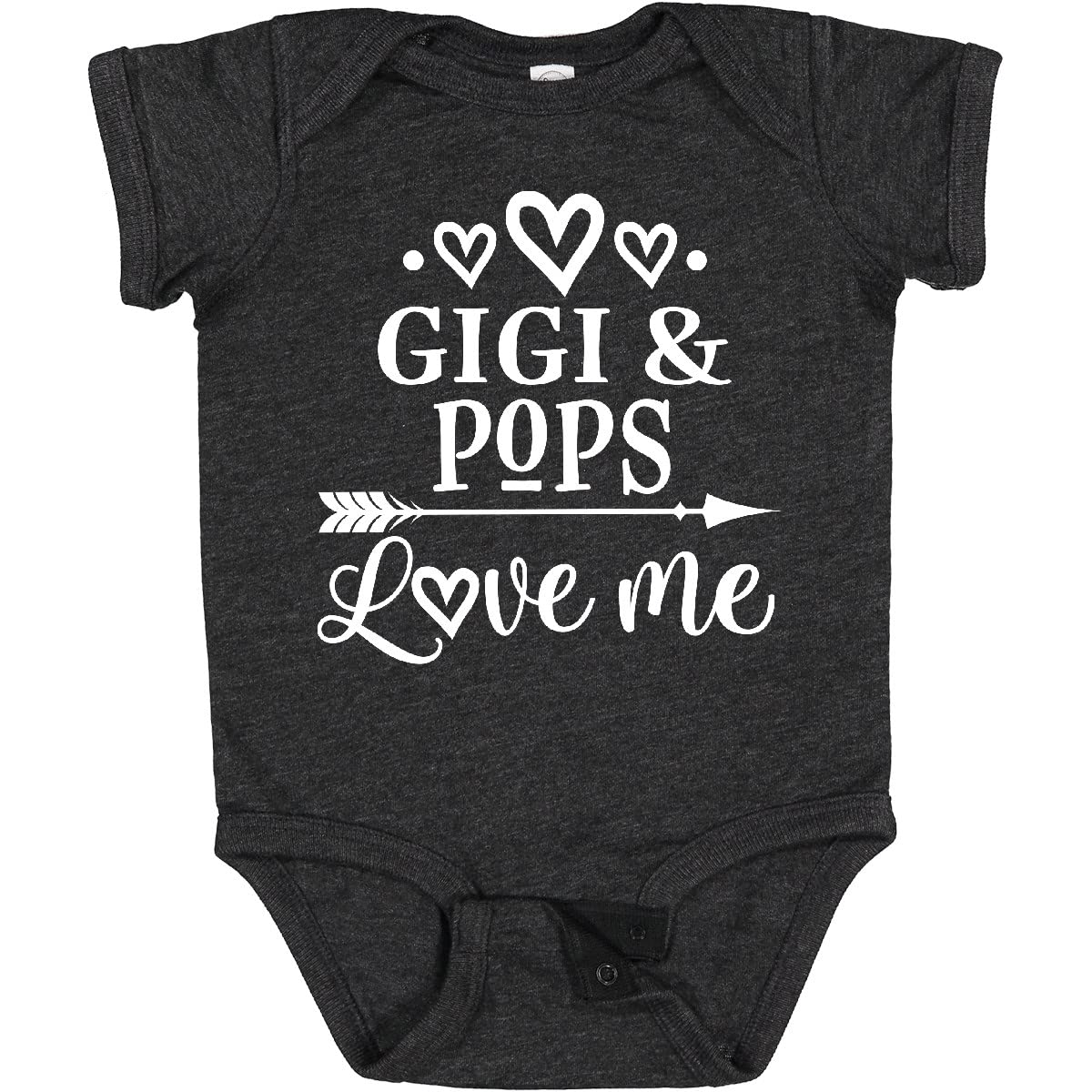 inktastic Gigi and Pops Love Me Baby Bodysuit 24 Months Vintage Smoke 39d09