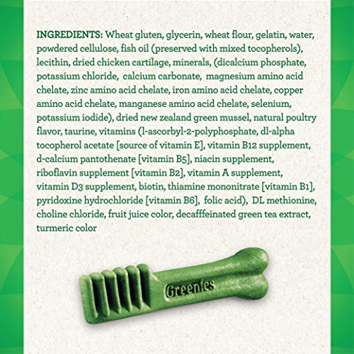 Greenies Aging Care Regular Natural Dental CareDog Treats, 27 oz. Pack (27 Treats)