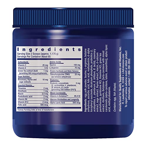 Life Extension Cat Mix – For Heart, Kidney & Pancreatic Function + Gut Health –with Vitamins & Essential Nutrients - Formula For Kitty - Gluten-Free, Non-GMO – Net Wt.100 Grams (85 Servings)