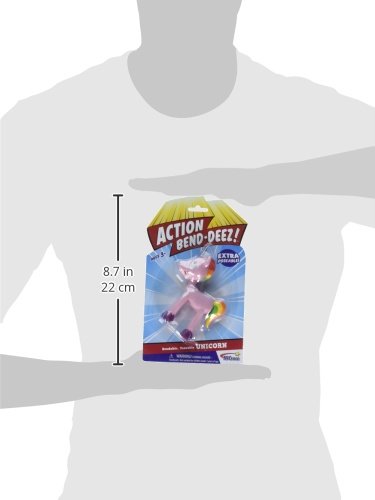 NJ Croce Bendables Unicorn Action Figure, 4"