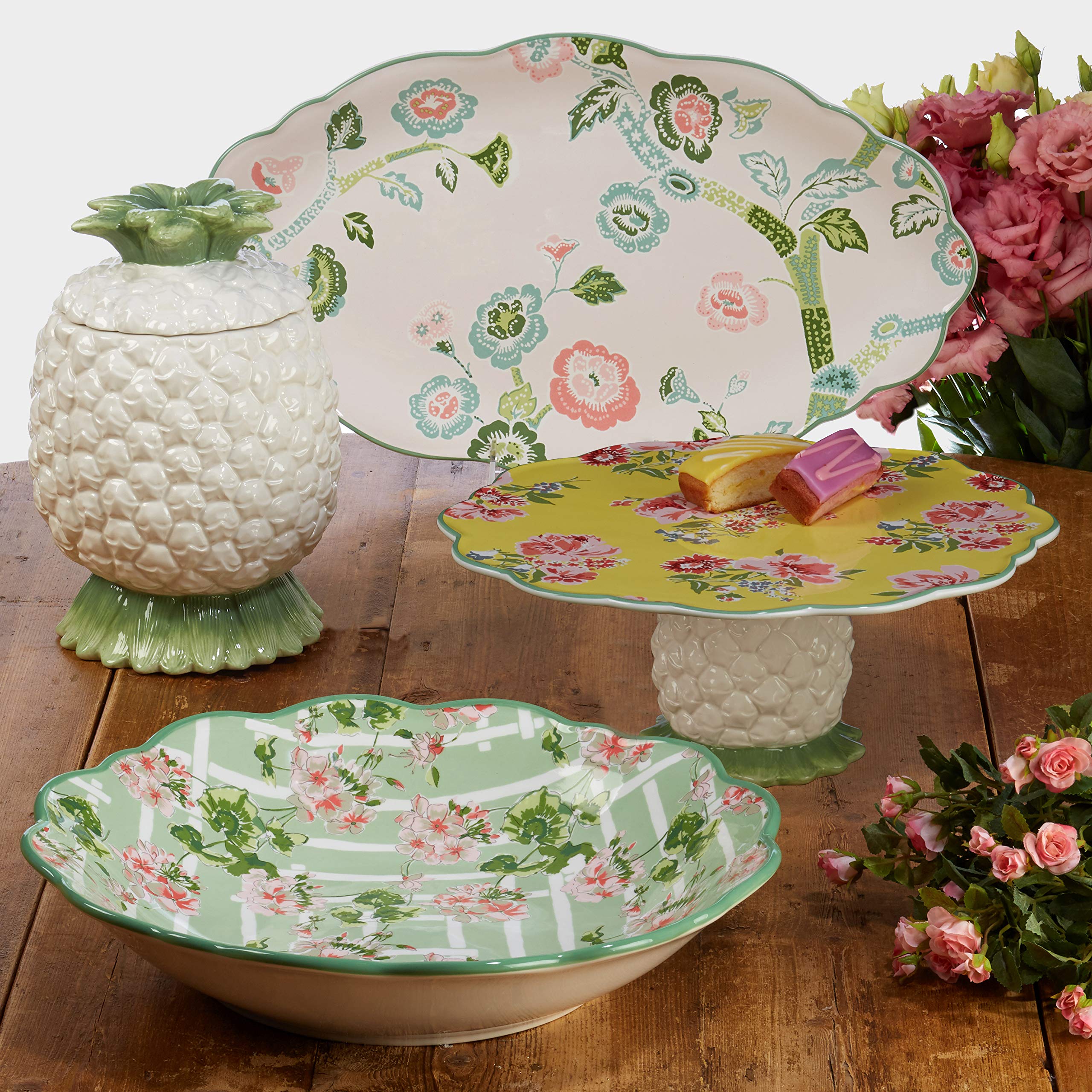 Certified International English Garden Oval Platter, 18",