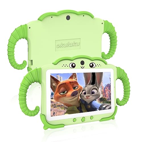 Kids Tablet 7 inch Tablet for Kids 64GB Toddler Tablet with Case Software Installed, Kids Learning Tablet with WiFi for Boys Girls, Android Tablet with Dual Camera Parental Control YouTube Netflix