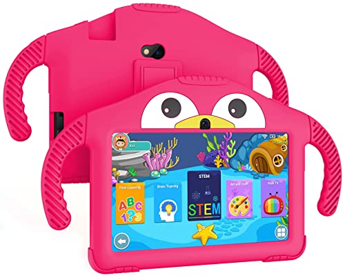 Kids Tablet, 7 inch Tablet for Kids 3GB RAM 32GB ROM, Android 11 Tablet with WiFi, Bluetooth, GMS, Parental Control, Shockproof Case, Google Play, YouTube, Netflix