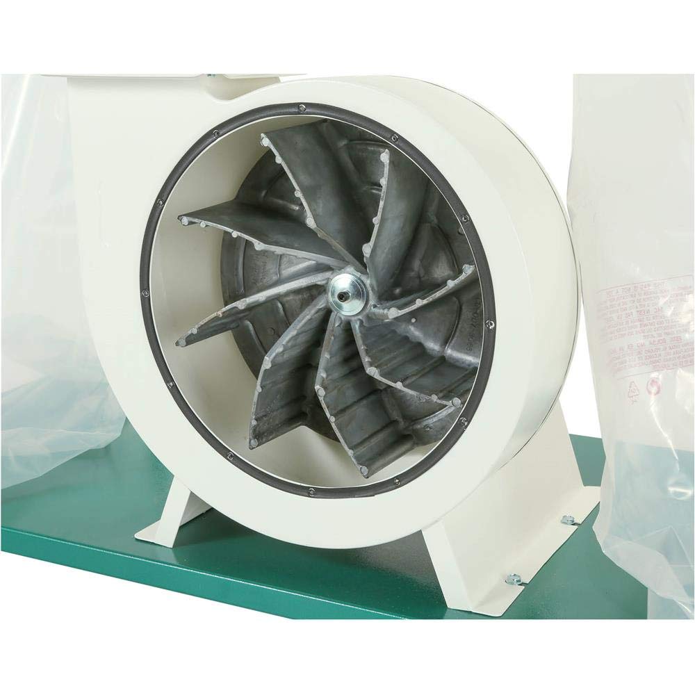 Grizzly Industrial G1030Z2P - 3 HP Dust Collector with Aluminum Impeller