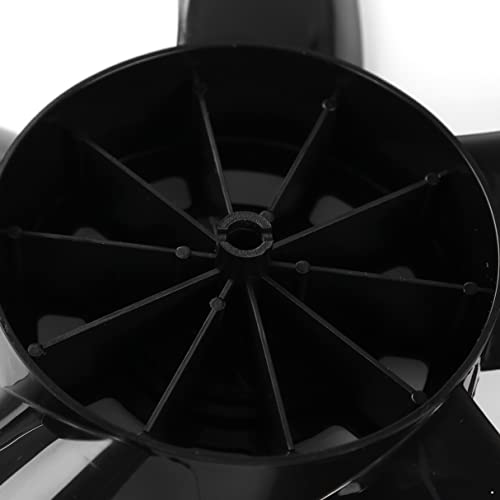 iiniim 5 Leaves Plastic Fan Blade 20 Inch Household Standing Pedestal Fan Table Fanner Replacement Part with Nut Cover Black One Size